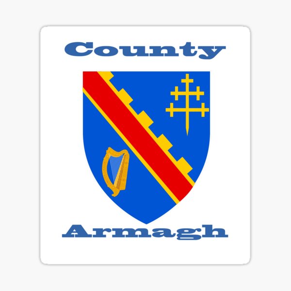 "County Armagh Coat of Arms" Sticker for Sale by CrankyOldDude | Redbubble