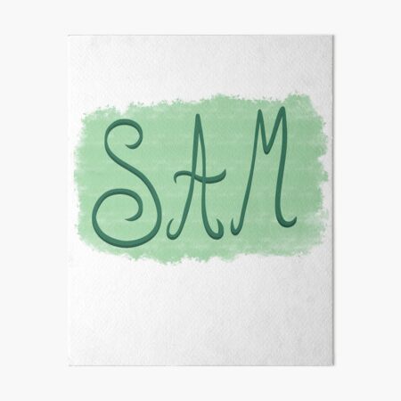 "Sam name tag sticker" Art Board Print for Sale by samanthapinette ...