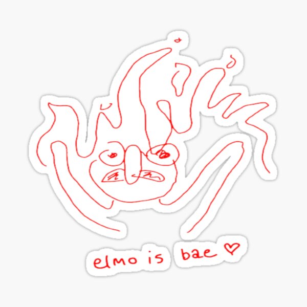Fire Elmo Stickers | Redbubble