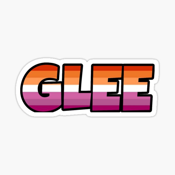 "Glee lesbian pride flag " Sticker for Sale by drataque2306 | Redbubble