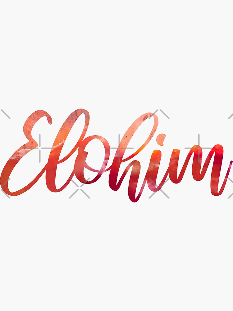 "Elohim" Sticker for Sale by cannevas | Redbubble