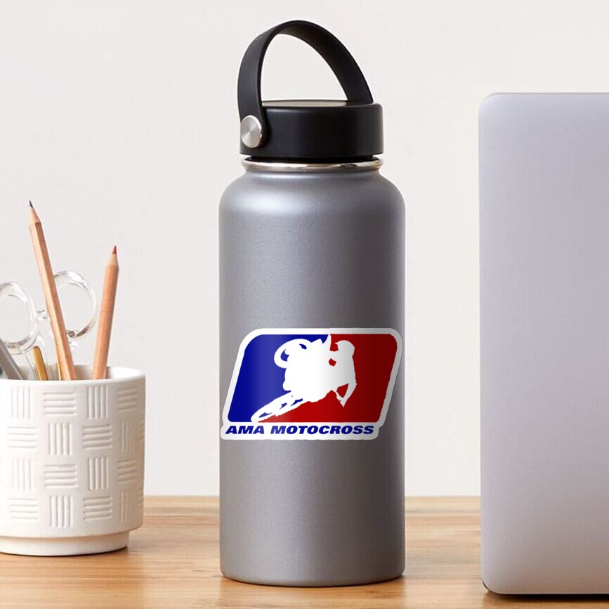 "AMA motocross superbikes motorbike heather" Sticker for Sale by ipan ...