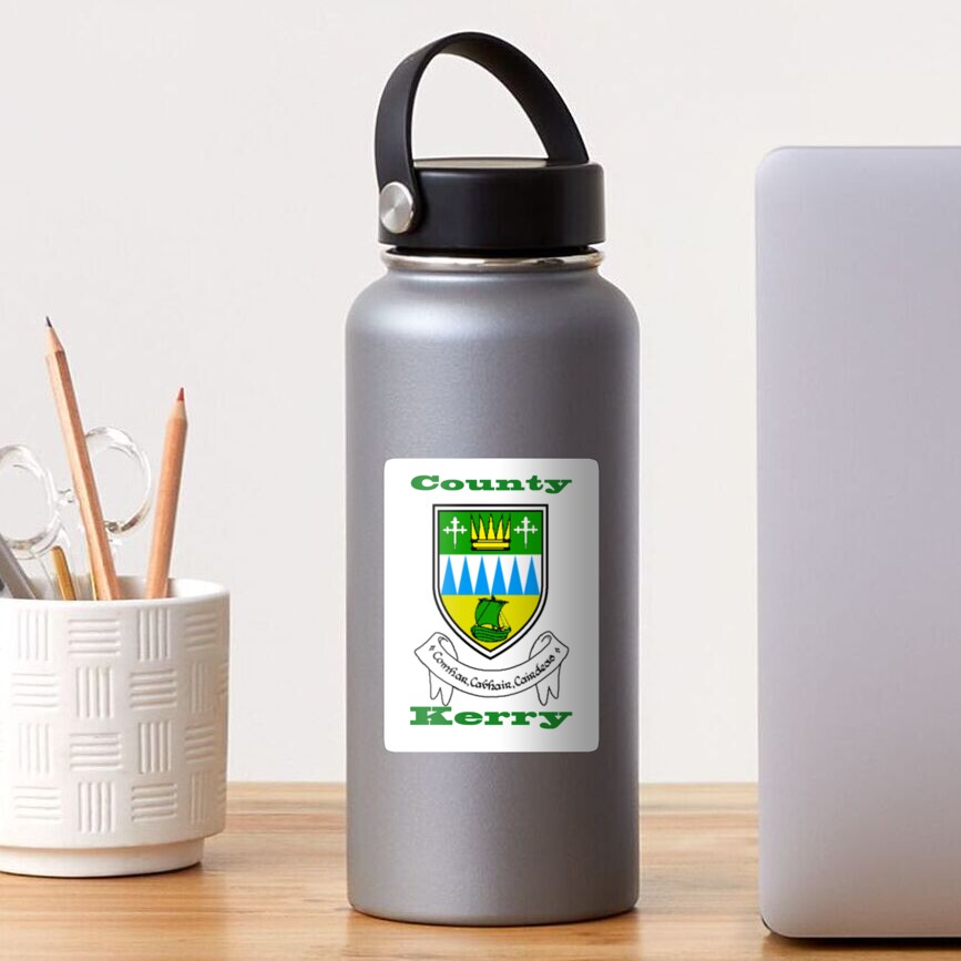 "County Kerry Coat of Arms" Sticker by CrankyOldDude | Redbubble