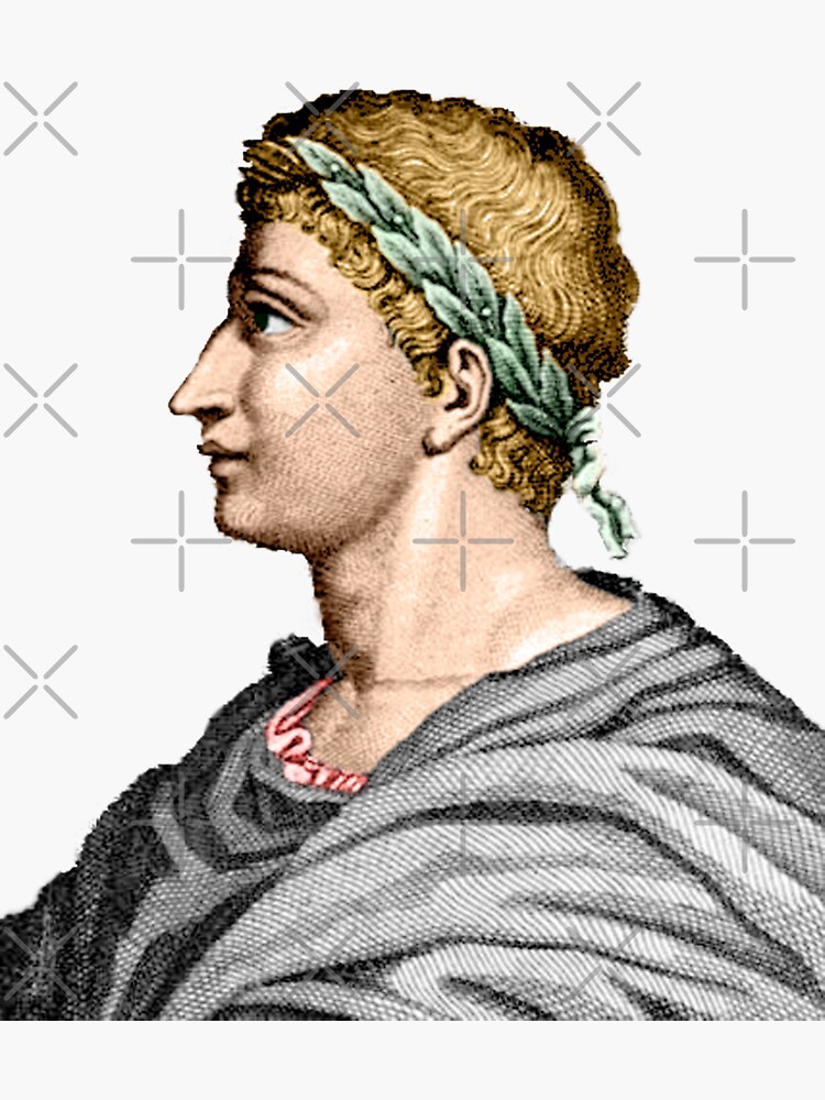"Ovid - Roman Poet" Sticker for Sale by epistemomania | Redbubble