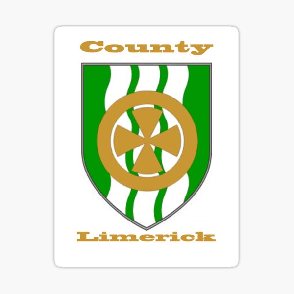 "County Limerick Coat of Arms" Sticker for Sale by CrankyOldDude ...
