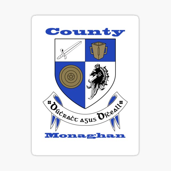 "County Monaghan Coat of Arms" Sticker for Sale by CrankyOldDude ...