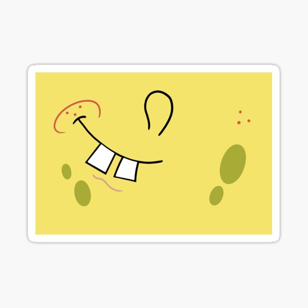 Pegatina «Bob Esponja Smirk» de 90sOE | Redbubble