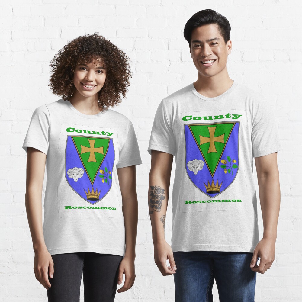 "County Roscommon Coat of Arms" T-shirt for Sale by CrankyOldDude ...