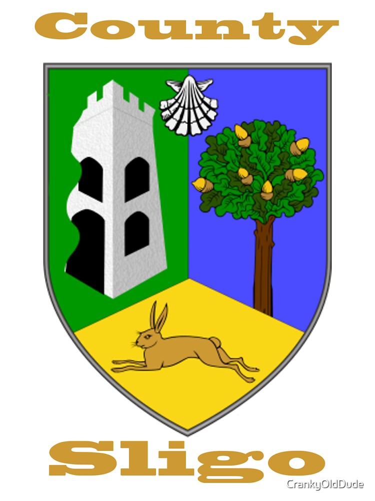 "County Sligo Coat of Arms" Sticker for Sale by CrankyOldDude | Redbubble