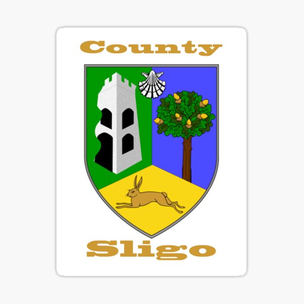 "County Sligo Coat of Arms" Sticker for Sale by CrankyOldDude | Redbubble