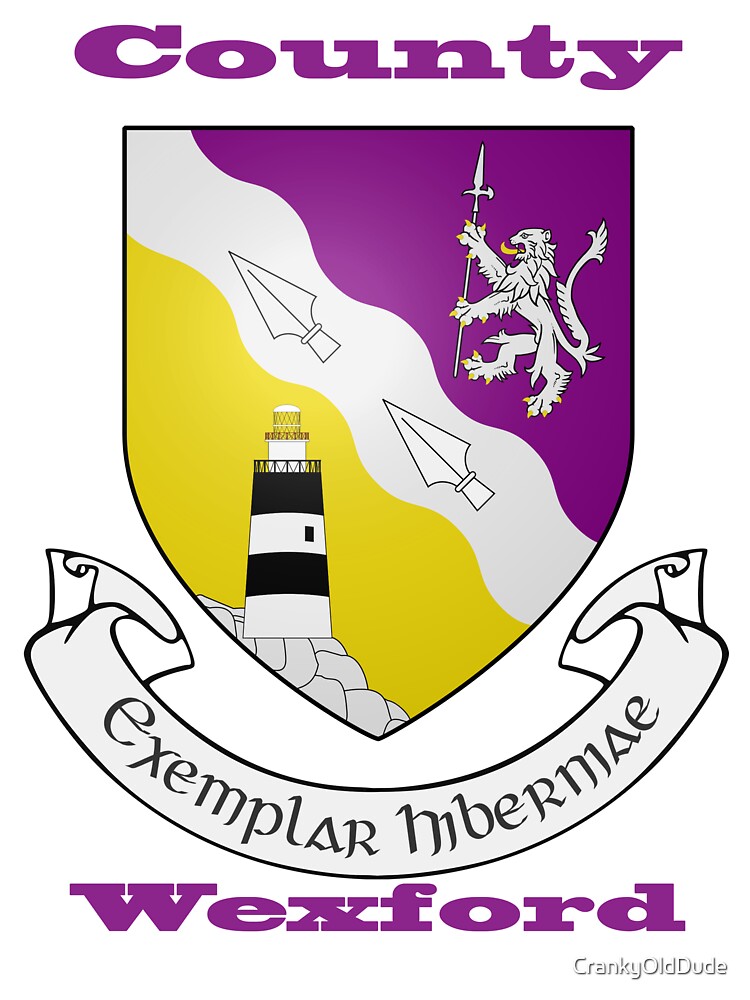 "County Wexford Coat of Arms" T-shirt by CrankyOldDude | Redbubble