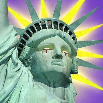 "Statue of liberty crying " Poster for Sale by scalart- | Redbubble
