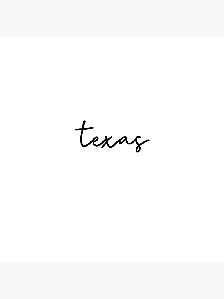 "Texas script" Poster by Gineliz-molina | Redbubble
