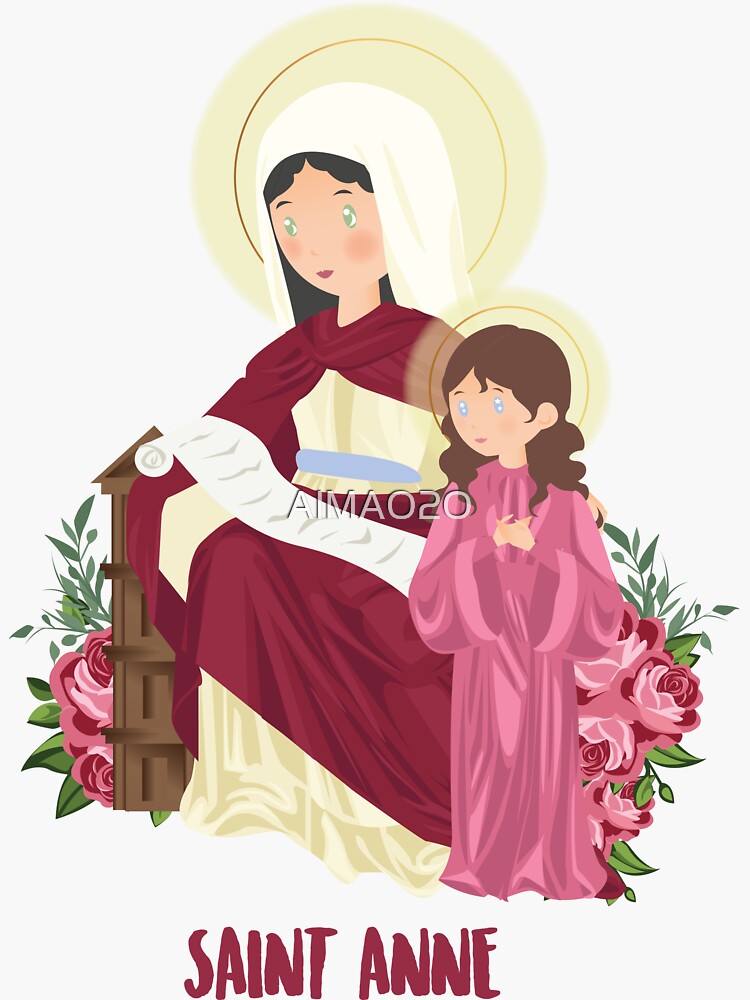 "SAINT ANA" Sticker for Sale by AlMAO2O | Redbubble