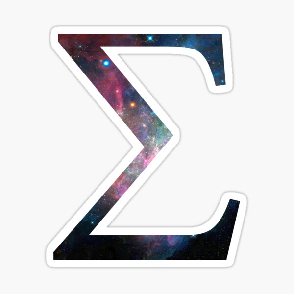 "Sigma Greek Letter" Sticker for Sale by AdventureFinder | Redbubble