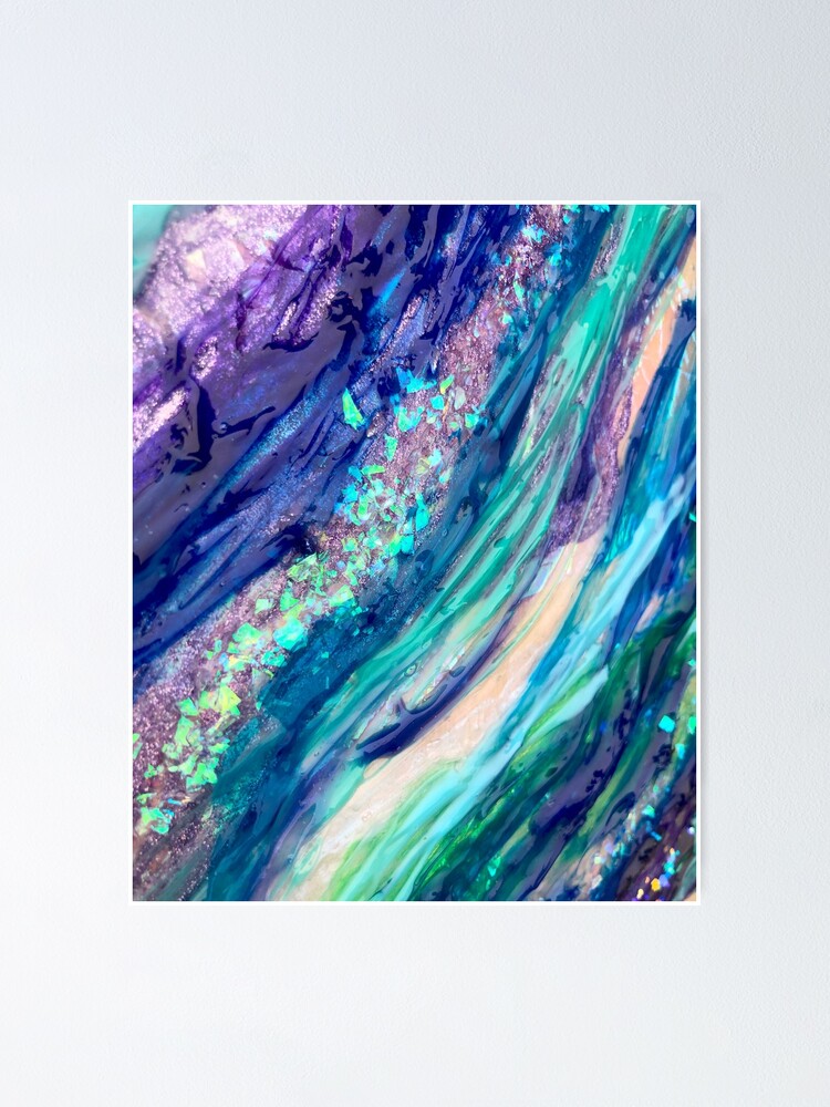 "Paint Geode" Poster by uggoff | Redbubble