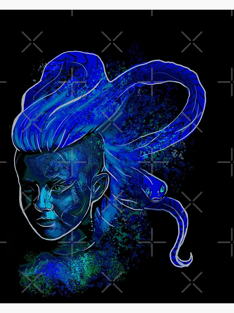 "medusa blue modern art and photography" Sticker for Sale by ...