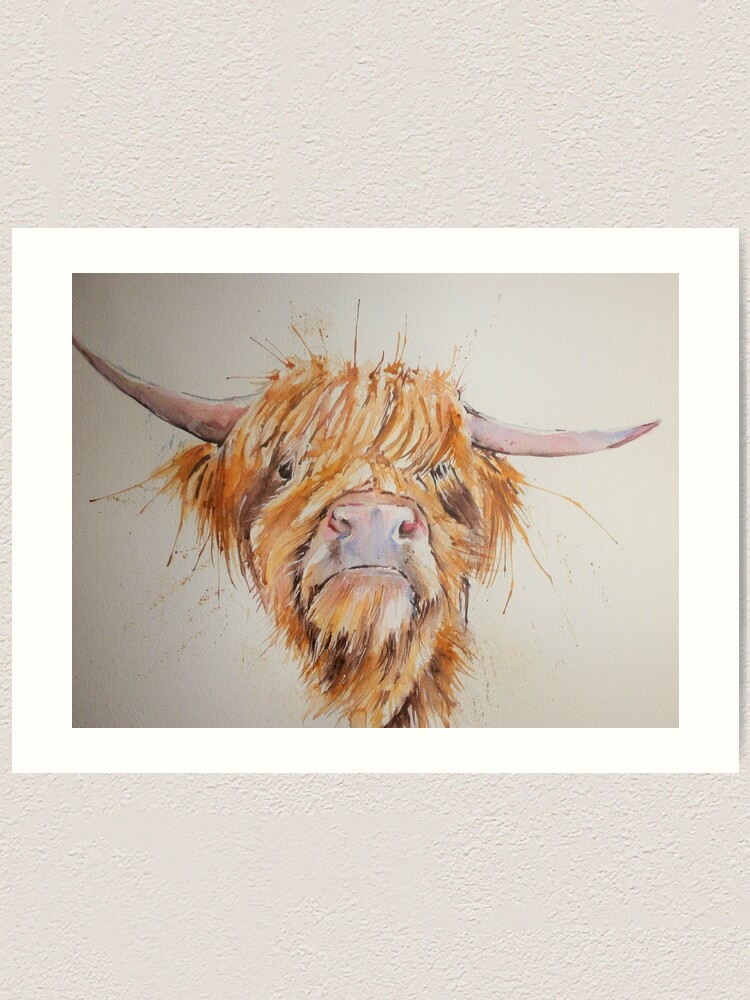 "Cheeky Highlander!" Art Print for Sale by Sue-Green | Redbubble
