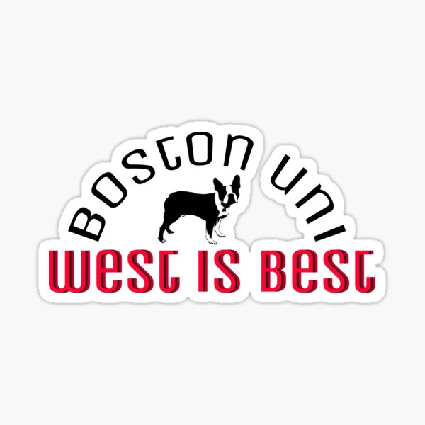 "west is best bu sticker" Sticker by mimibounar | Redbubble