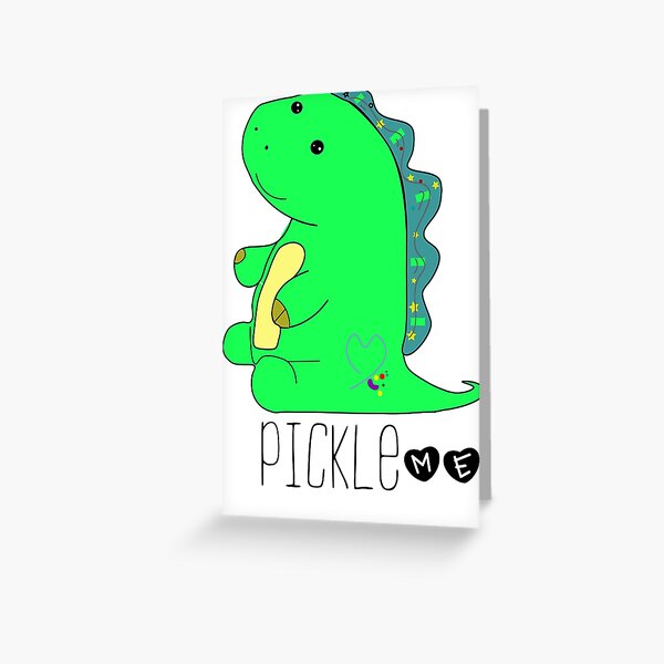 Pickle The Dinosaur Greeting Cards | Redbubble