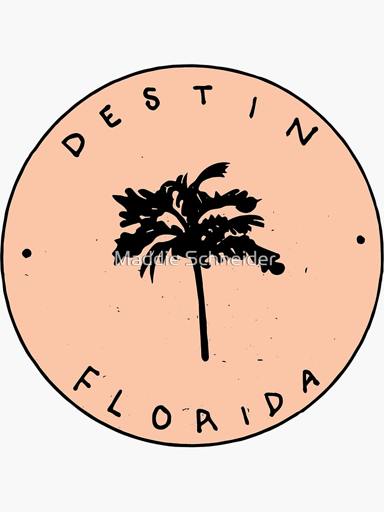 "Destin, Fl" Sticker for Sale by MaddieandRenee | Redbubble