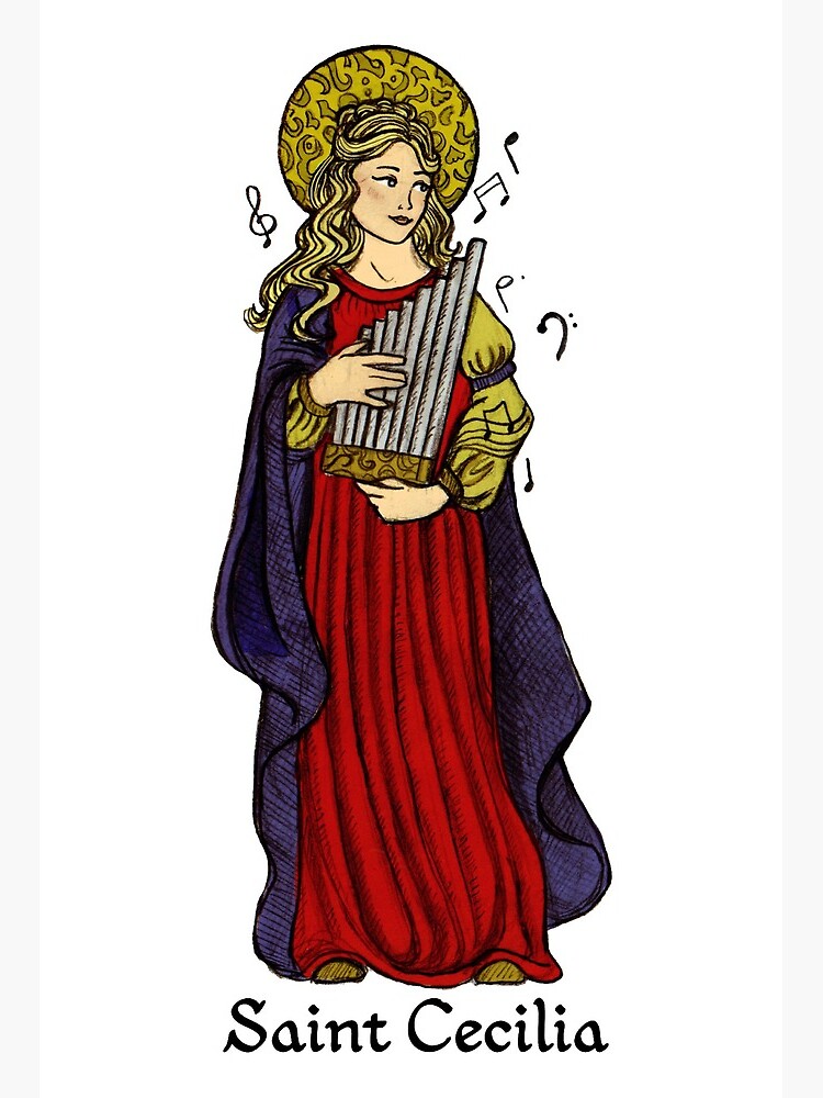 "Saint Cecilia" Art Board Print for Sale by colleendoodle | Redbubble