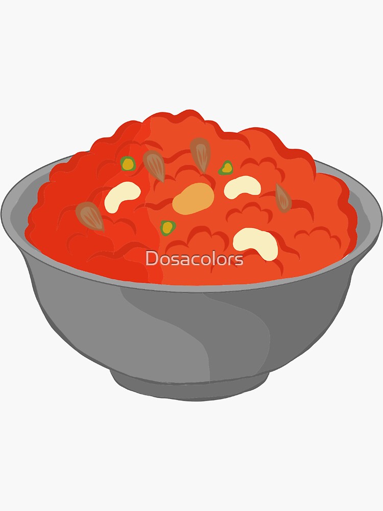"Gajar Ka Halwa " Sticker for Sale by Dosacolors | Redbubble