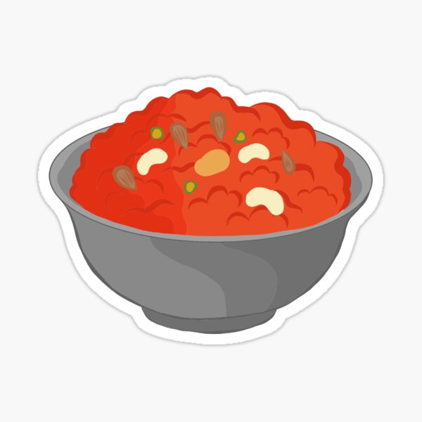 "Gajar Ka Halwa " Sticker for Sale by Dosacolors | Redbubble