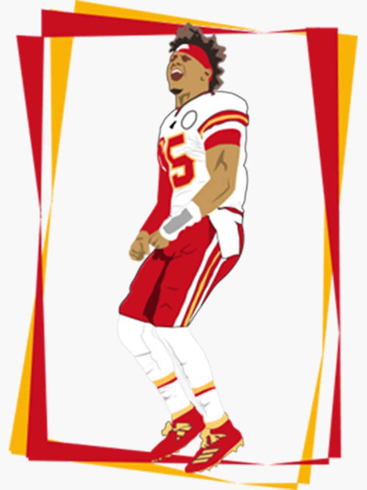 "Happy Mahomes Patrick" Sticker by BuddyandBail | Redbubble