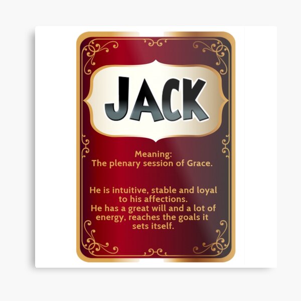 Jack Meaning Metal Prints | Redbubble