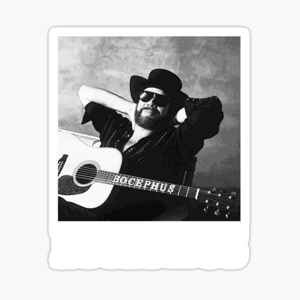 "Bocephus - Hank Williams Jr Retro Style" Sticker for Sale by ...