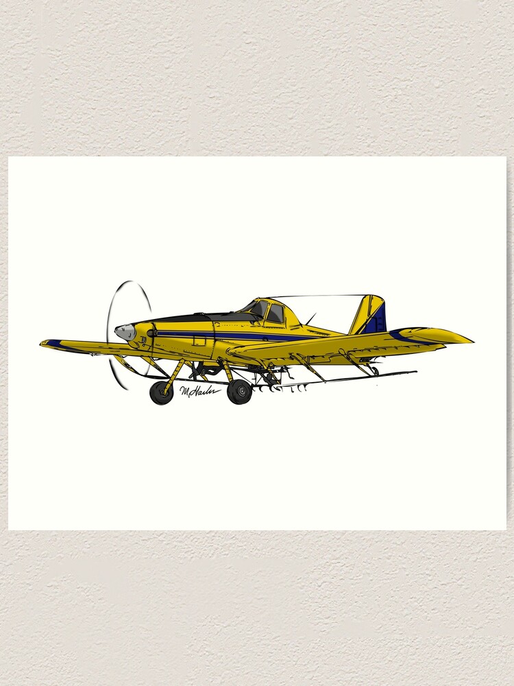 "Crop Duster AT 502B" Art Print for Sale by Statepallets | Redbubble
