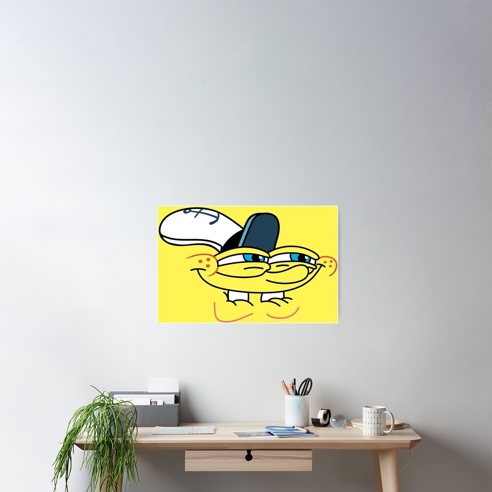 "Spongebob Smirk Face" Poster by kirkdstevens | Redbubble