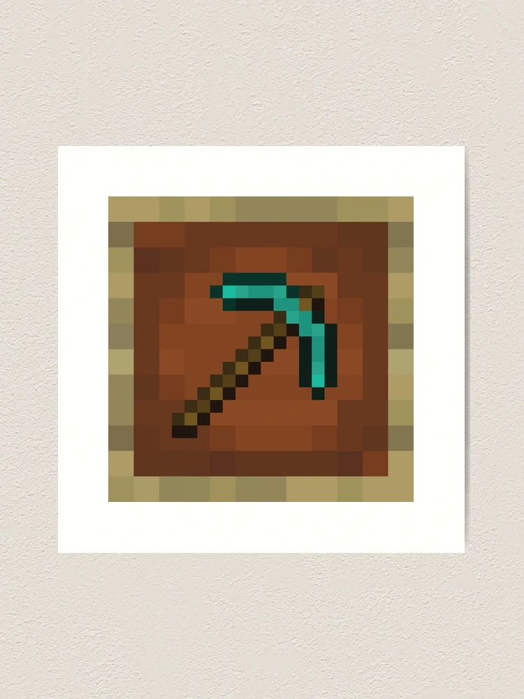 Diamond Pickaxe Pixel Art