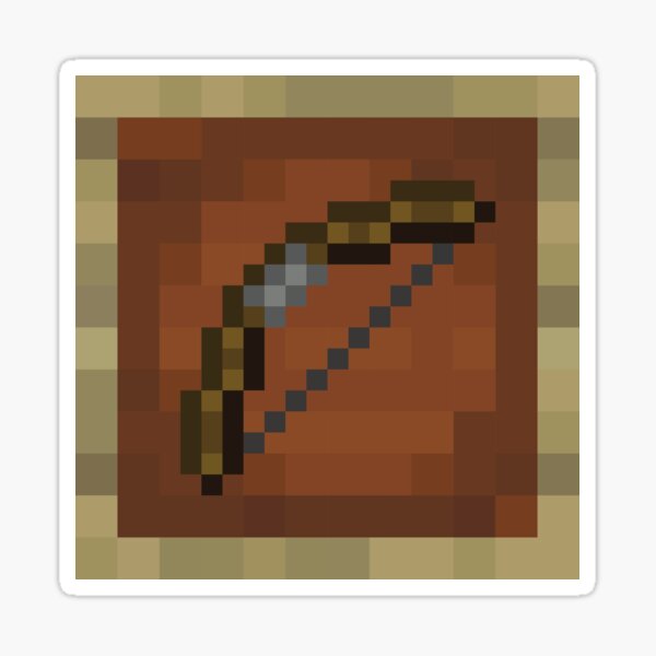 "Minecraft Item Bow" Sticker for Sale by Saikishop | Redbubble