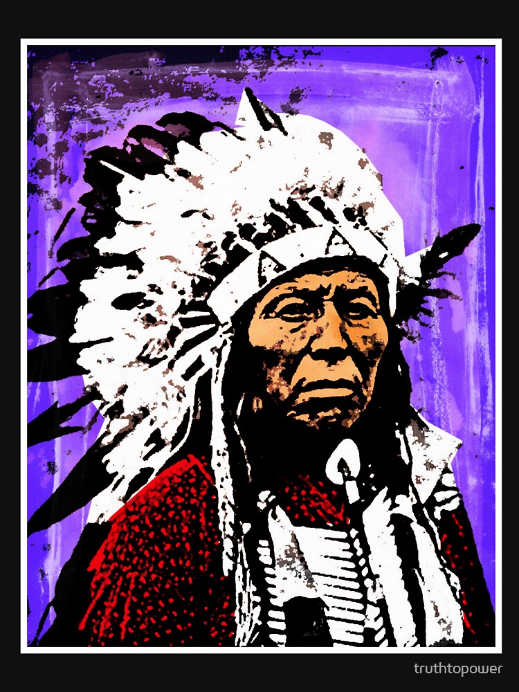 "Chief Flying Hawk" T-shirt for Sale by truthtopower | Redbubble ...