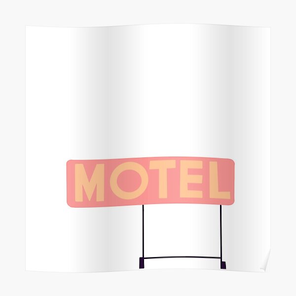 "motel billboard" Poster for Sale by katelynnleeann | Redbubble