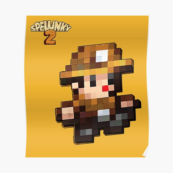 "Classic Guy - Spelunky 2" Poster for Sale by remembermekid | Redbubble
