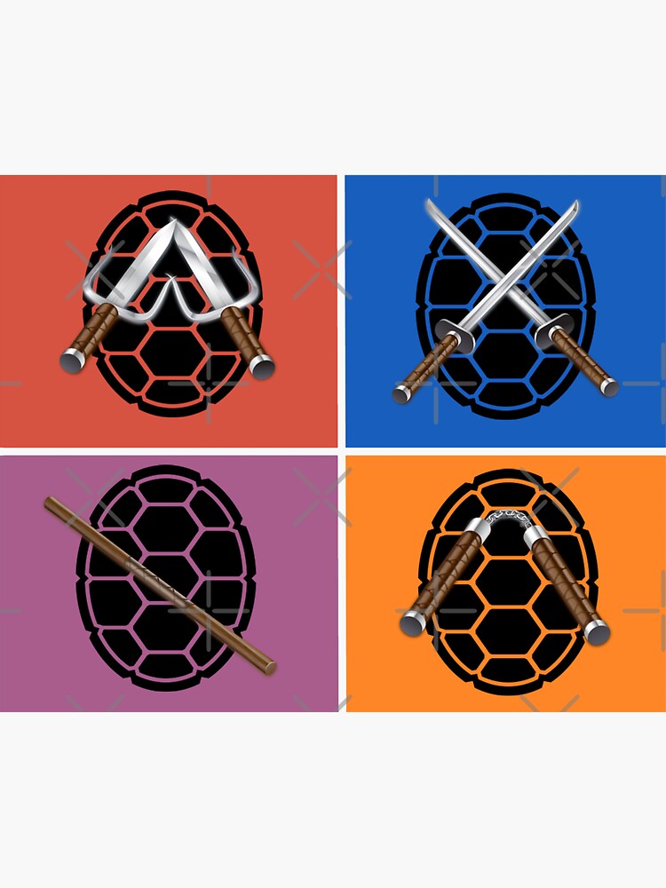 "TMNT - Weapon" Sticker by JAMC-Design | Redbubble