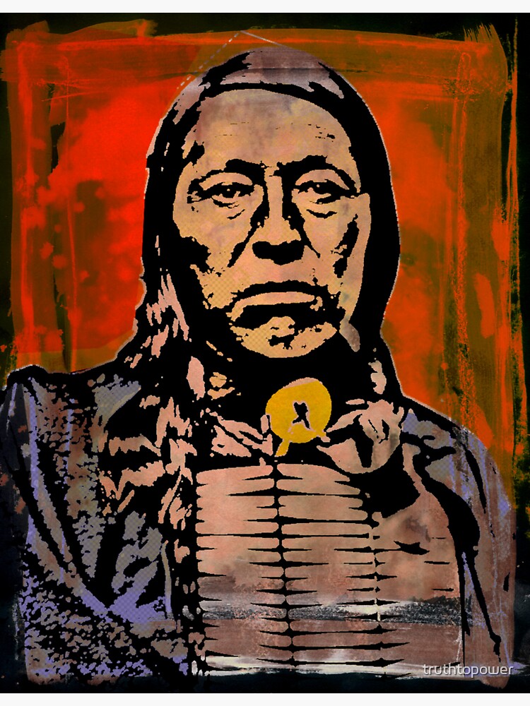 "Chief Flying Hawk-The Sioux" Sticker for Sale by truthtopower | Redbubble