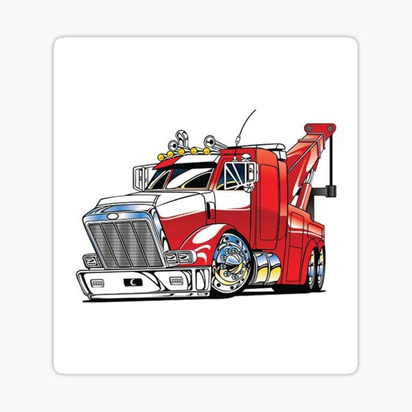 "tow truck" Sticker for Sale by vvince | Redbubble