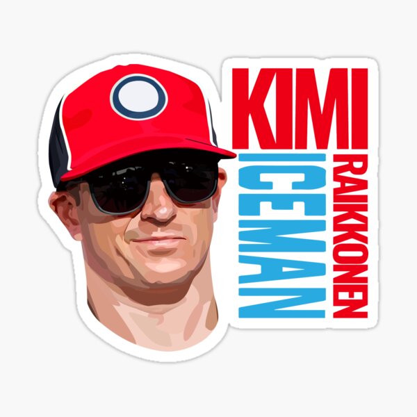 "Kimi Raikkonen Iceman" Sticker for Sale by AlfredDesigns | Redbubble