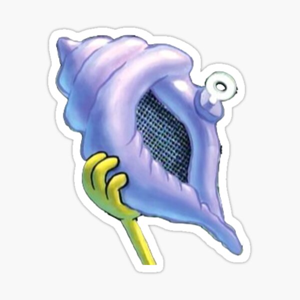 "magic conch shell spongebob" Sticker for Sale by tendercowboy | Redbubble