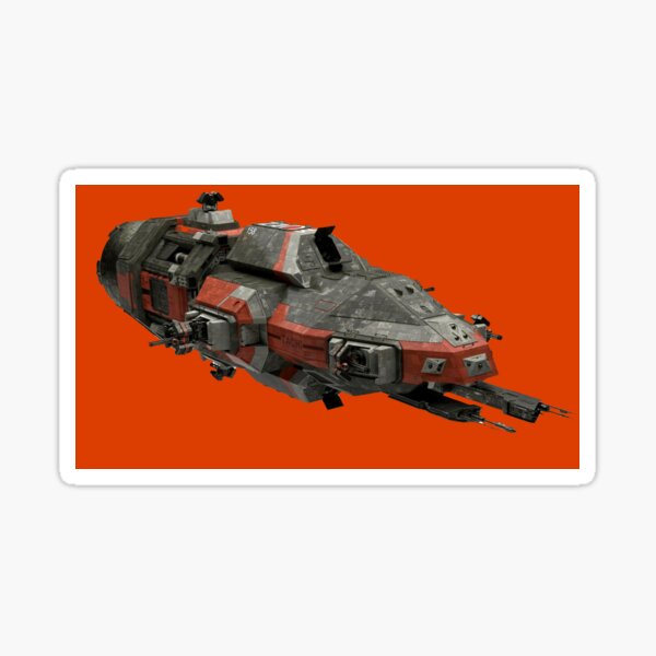 "Rocinante Orange Background" Sticker for Sale by ecdato | Redbubble