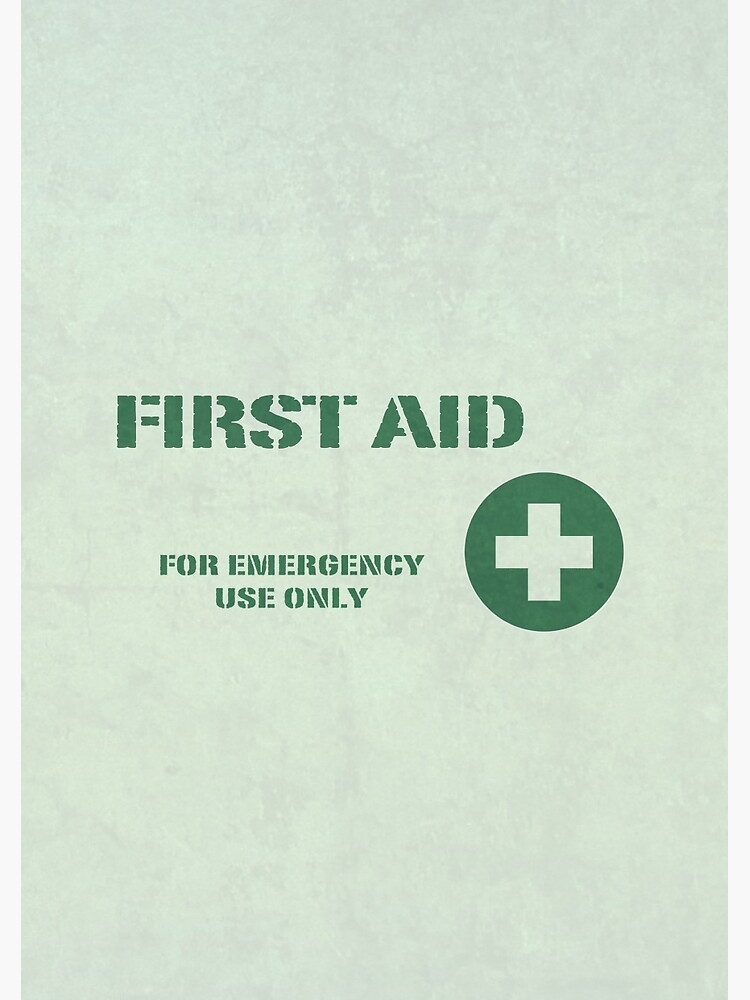 "First Aid" Journal for Sale by mrspremise | Redbubble
