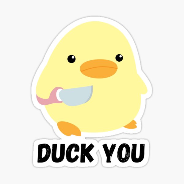Chicken With Knife Meme Stickers | Redbubble