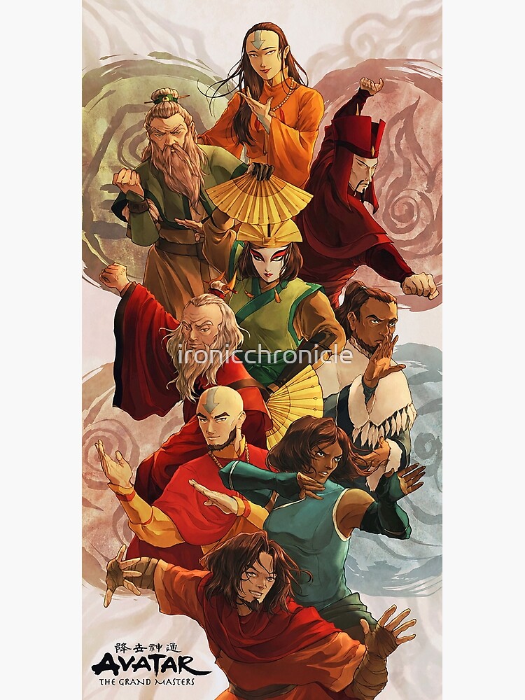 "Avatar: The Grand Masters, The Last Airbender" Art Print by ...