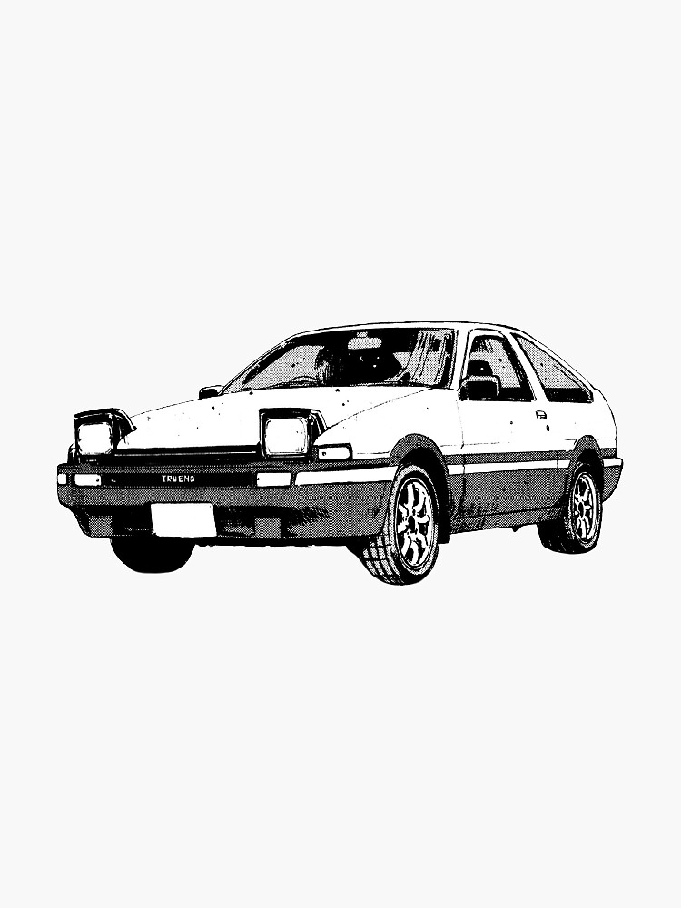 "AE86" Sticker for Sale by Staaticc | Redbubble