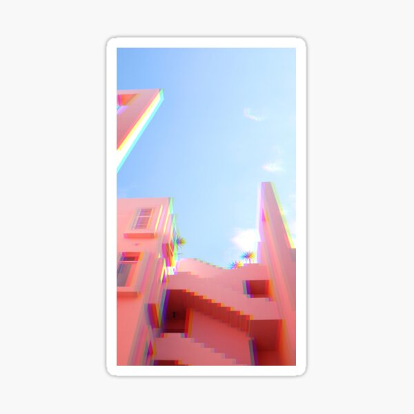 "Aesthetic Building " Sticker by imanisaesthetic | Redbubble