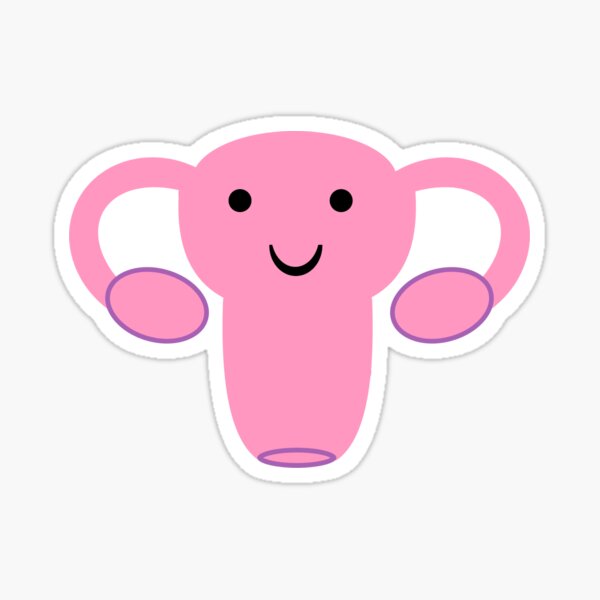 "Happy Uterus :)" Sticker for Sale by amzyydoodles | Redbubble